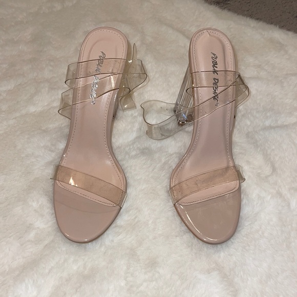 Public Desire | Shoes | Never Worn Clear Heels | Poshmark